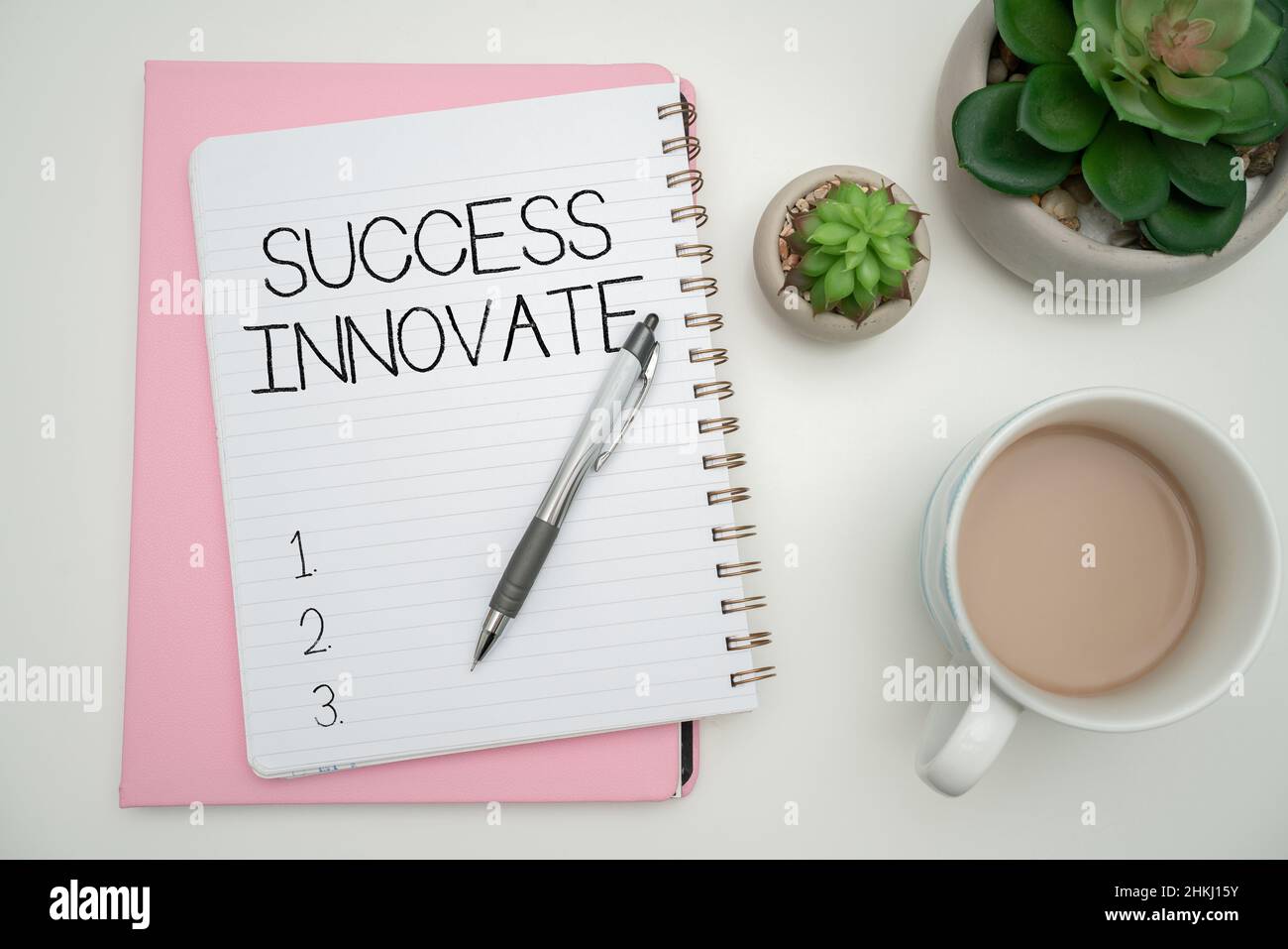 Text sign showing Success Innovate. Business approach make ...