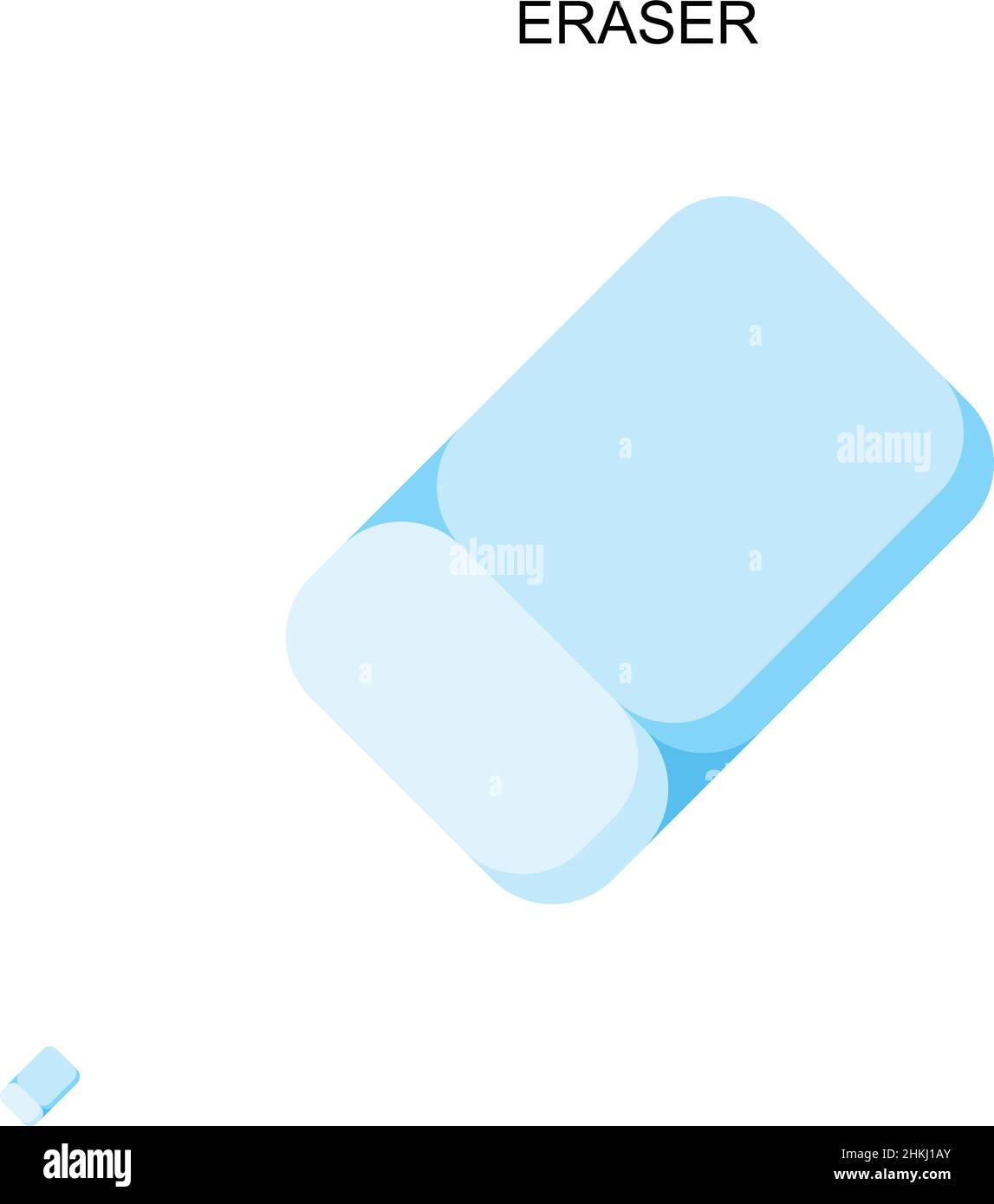 Eraser Simple vector icon. Illustration symbol design template for web ...