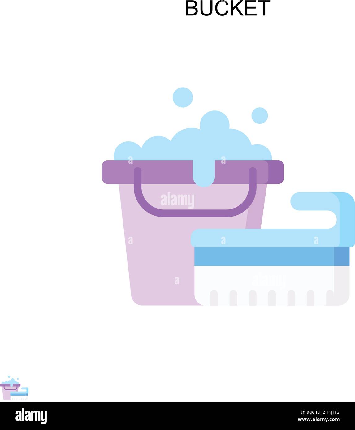 Silver bucket Stock Vector Images - Alamy