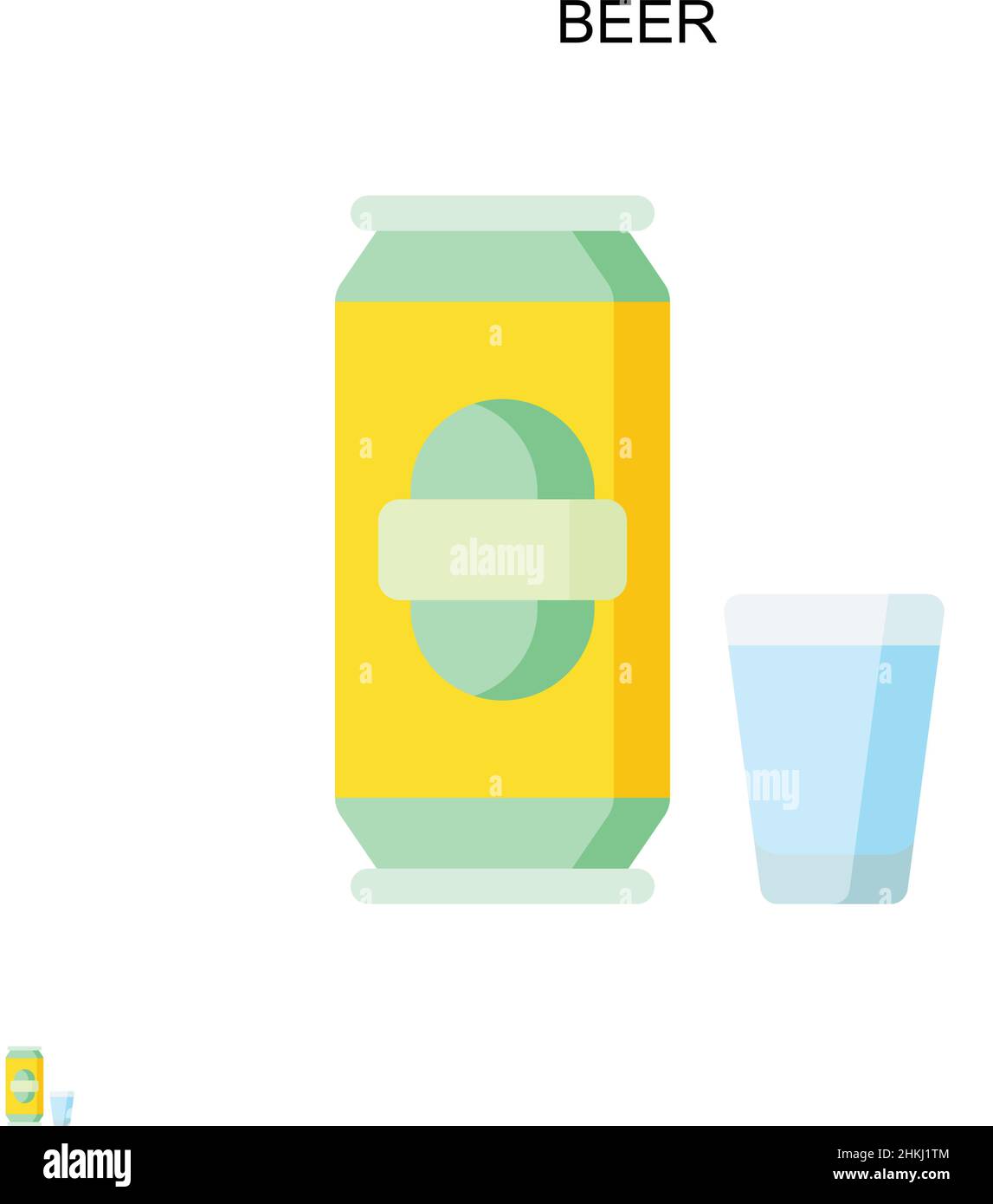 Beer Simple vector icon. Illustration symbol design template for web ...