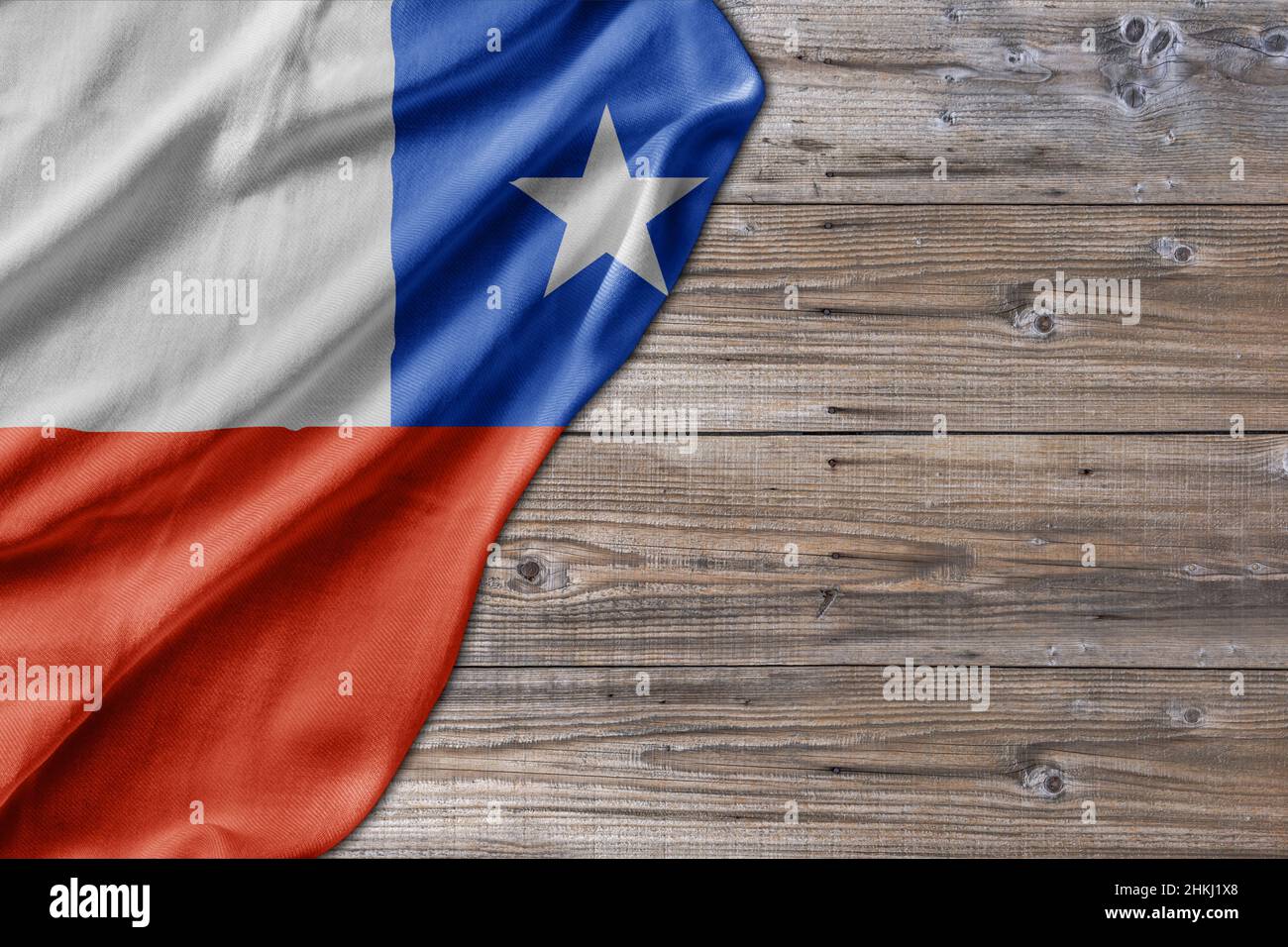 Wooden pattern old nature table board with Chile flag Stock Photo - Alamy