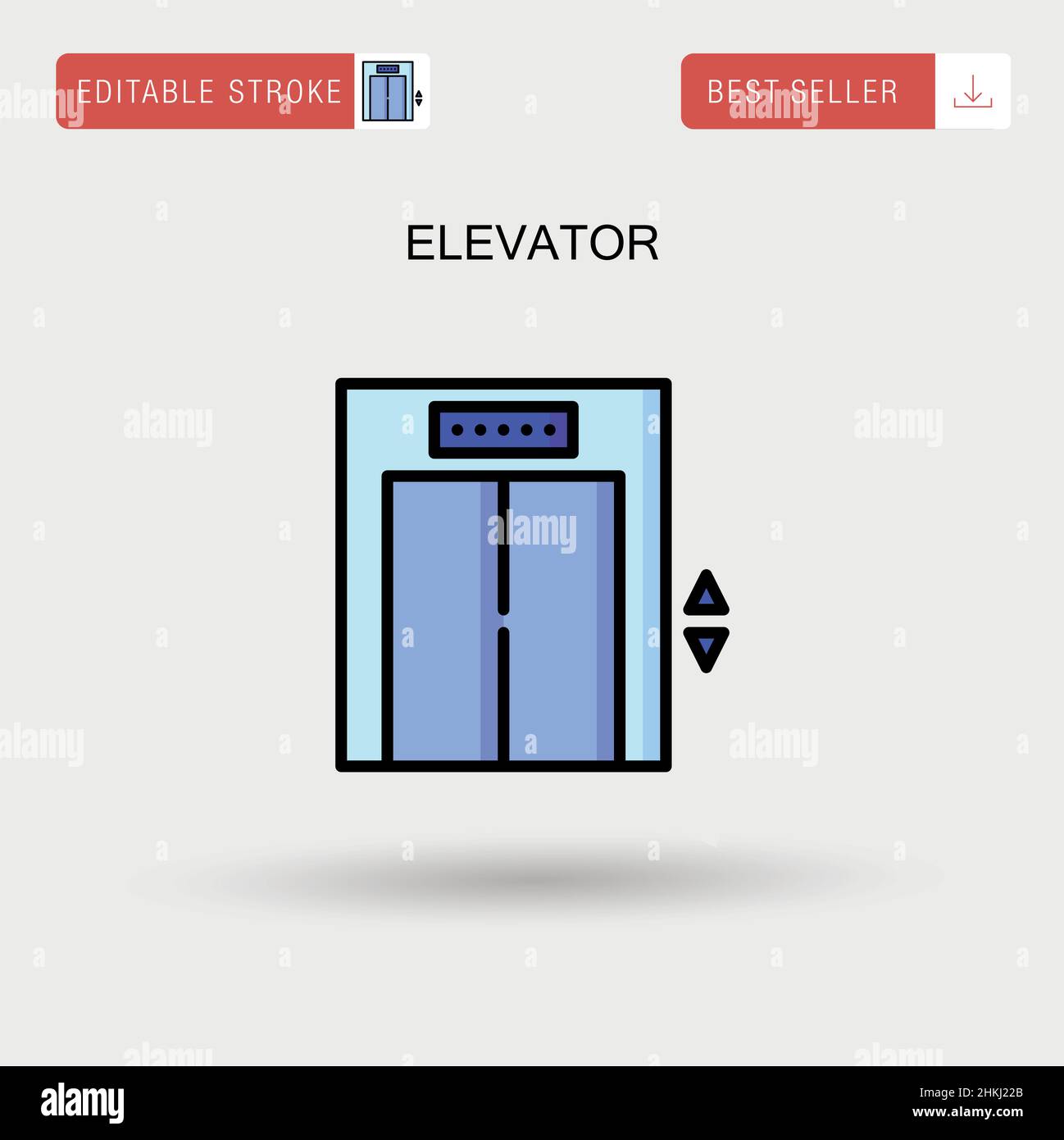 Elevator Simple vector icon Stock Vector Image & Art - Alamy
