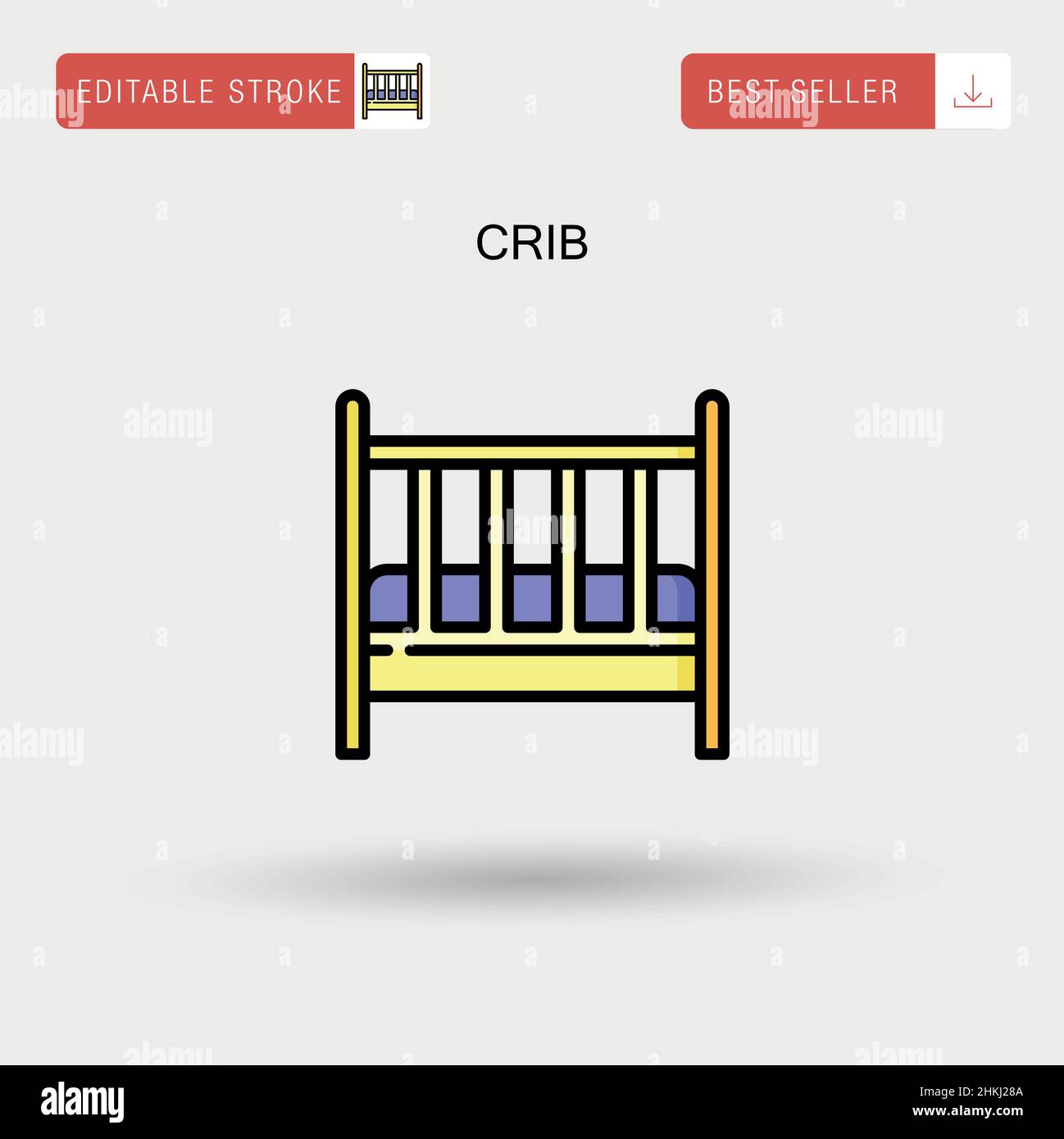 Crib icon hi-res stock photography and images - Alamy