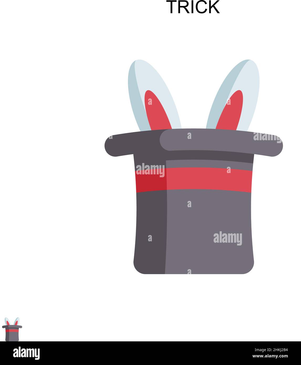 Trick Simple vector icon. Illustration symbol design template for web ...