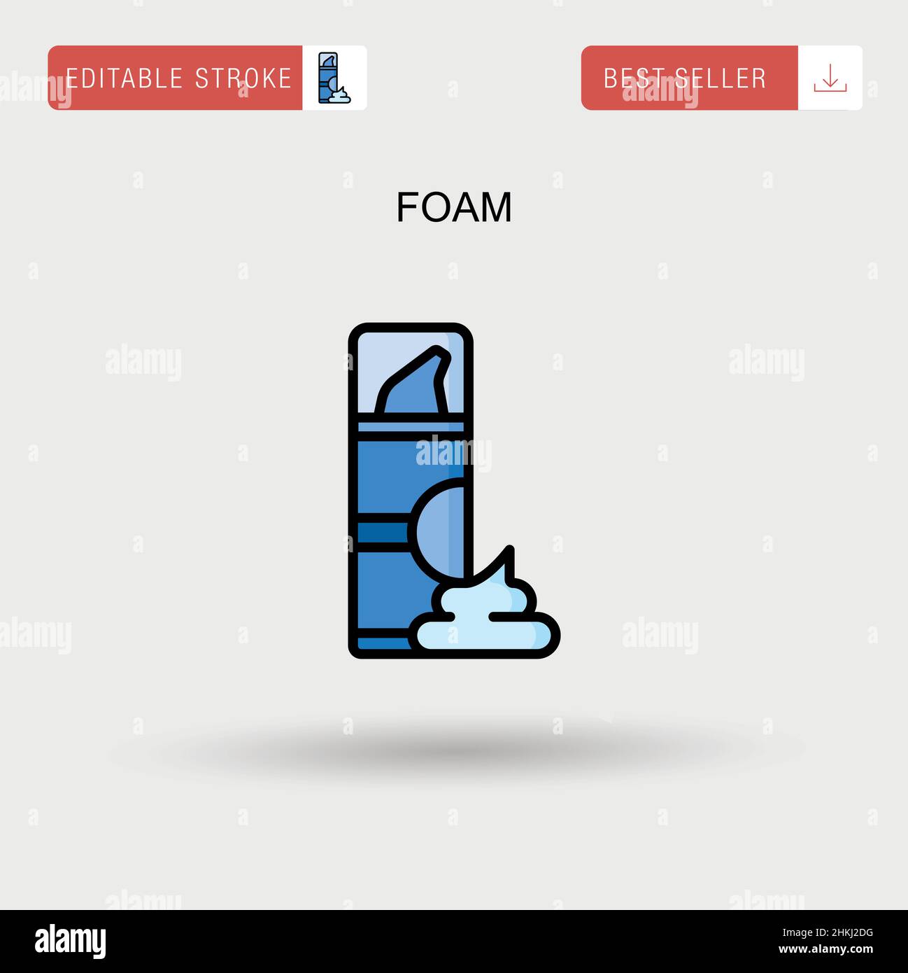 Foam Simple vector icon Stock Vector Image & Art - Alamy