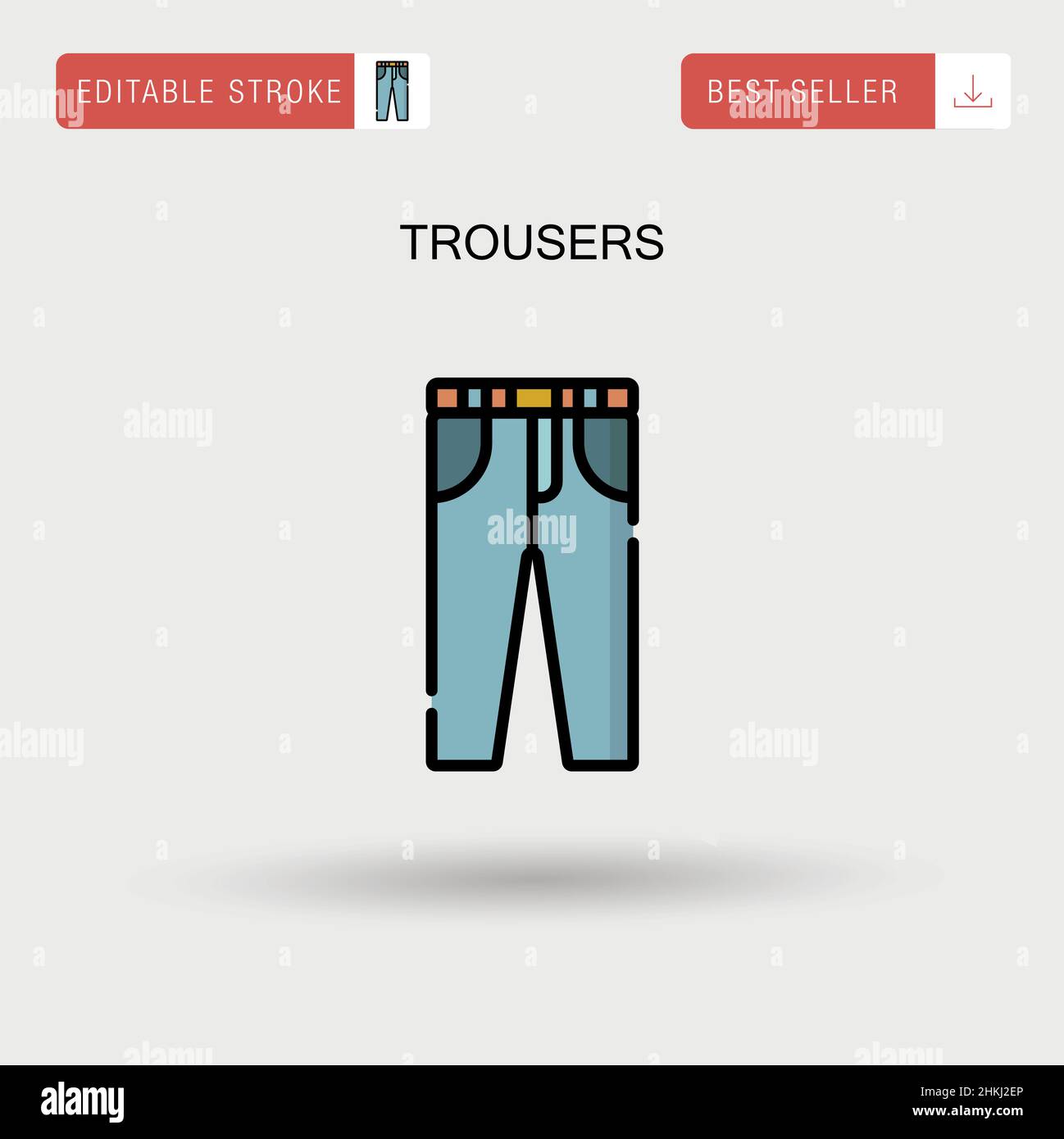 Trousers Simple vector icon Stock Vector Image & Art - Alamy