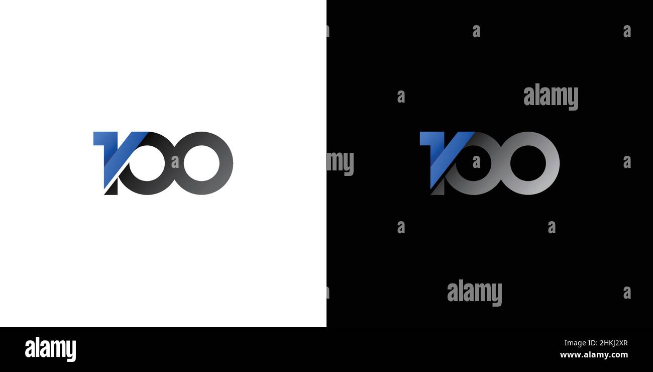 100 anniversary logo concept Stock Vector Images - Alamy