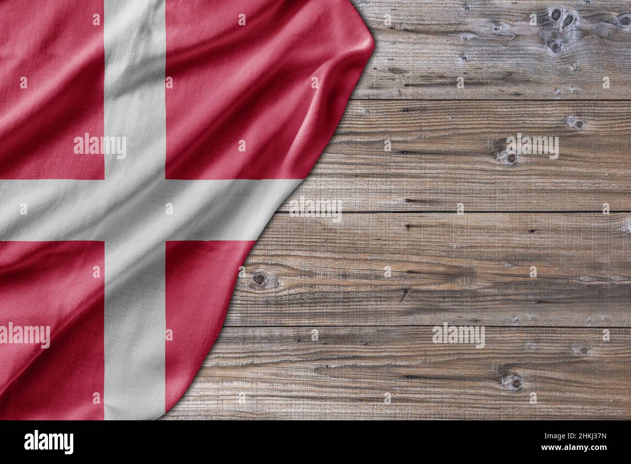 Wooden pattern old nature table board with Denmark flag Stock Photo - Alamy