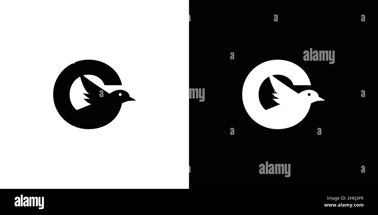 G letter bird logo hi-res stock photography and images - Alamy