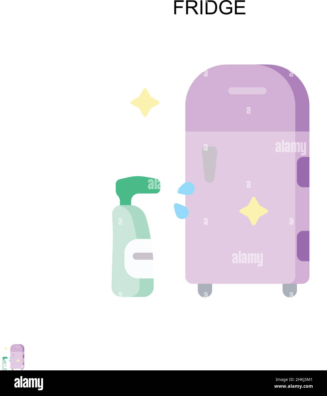 Fridge Simple vector icon. Illustration symbol design template for web ...