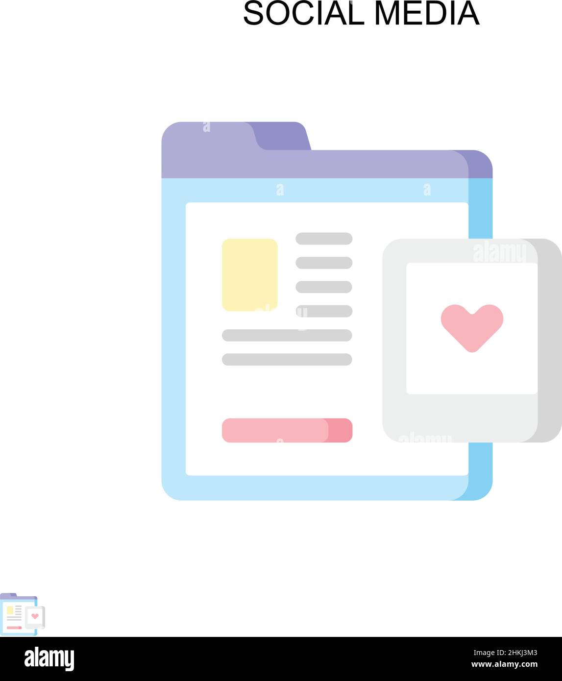 Social Media Simple Vector Icon Illustration Symbol Design Template For Web Mobile Ui Element