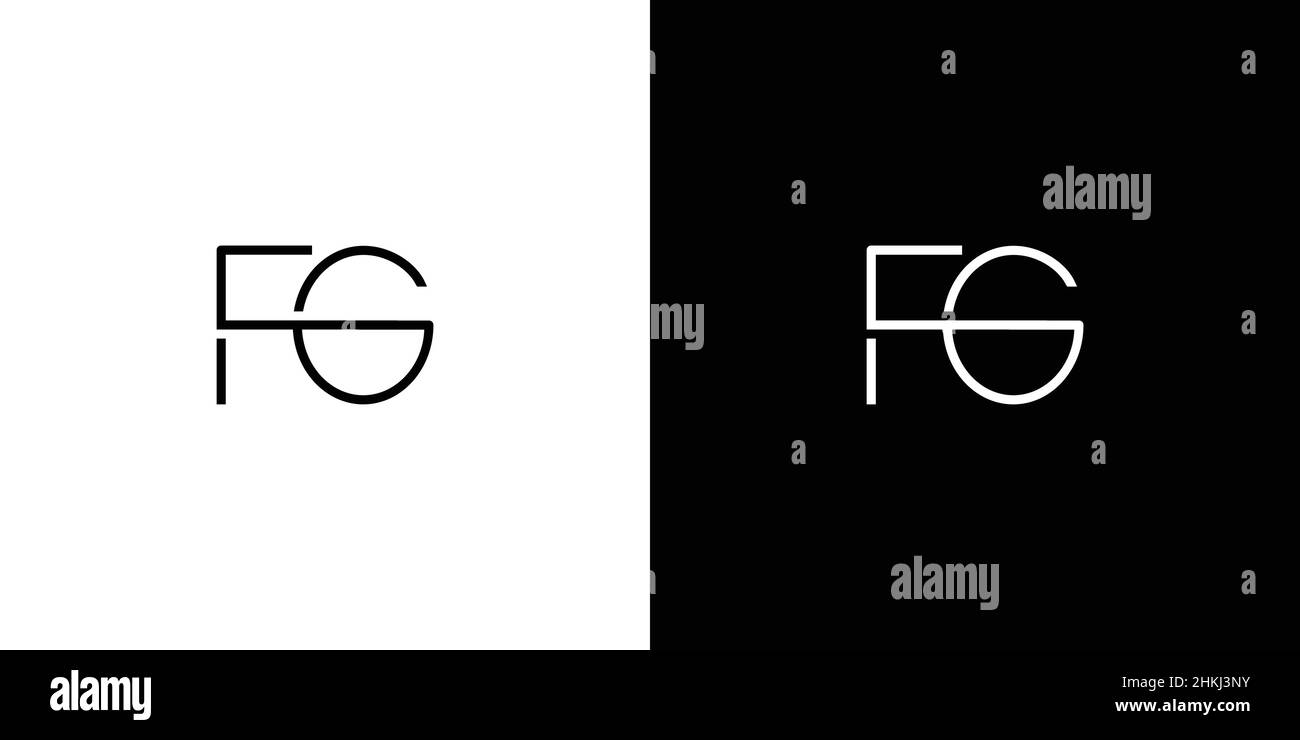 Simple and modern FG initials logo Stock Vector Image & Art - Alamy