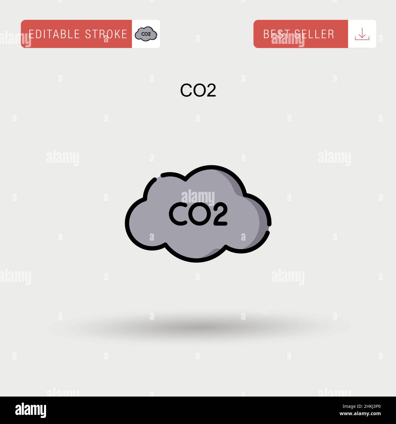 Co2 gas carbon emissions Stock Vector Images - Alamy
