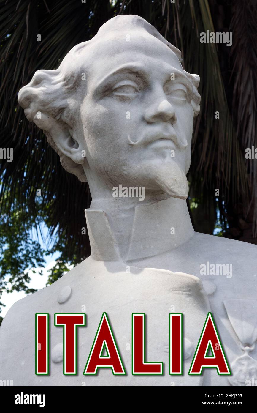 Bust of Bartolomeo Galletti on Janiculum Hill, Rome, 2019 Stock Photo ...