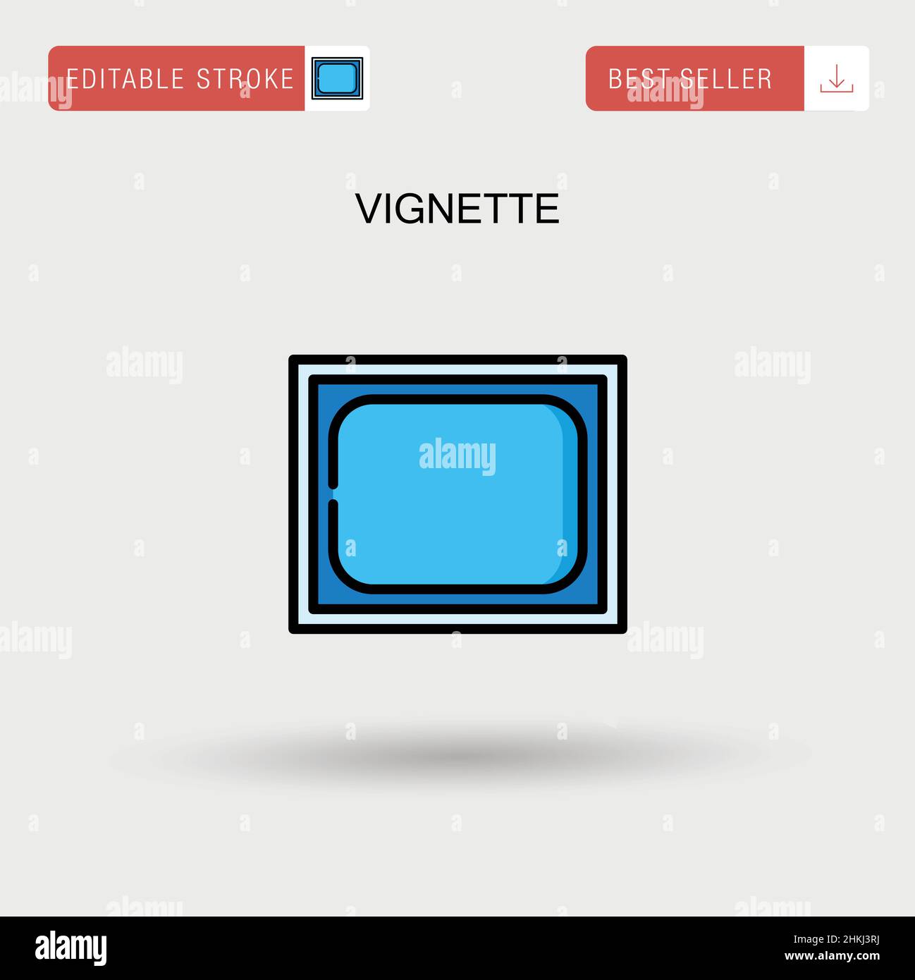 Vignette Simple vector icon Stock Vector Image & Art - Alamy