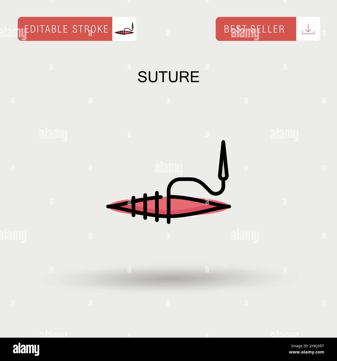 Wound suturing Stock Vector Images - Alamy