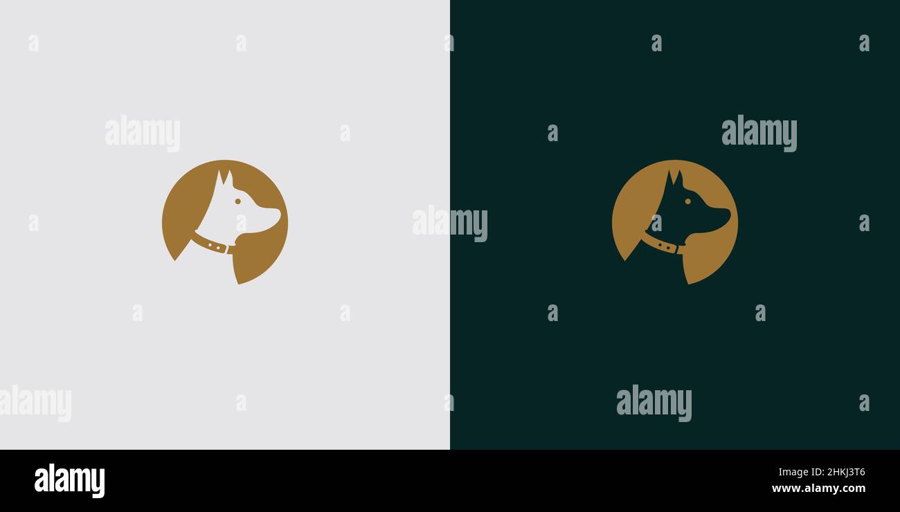 Modern dog logo hi-res stock photography and images - Alamy