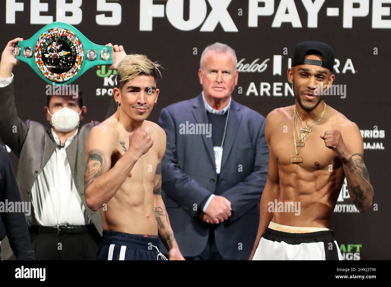 Las Vegas, USA. 04th Feb, 2022. LAS VEGAS, NV - FEBRUARY 4: (L-R ...