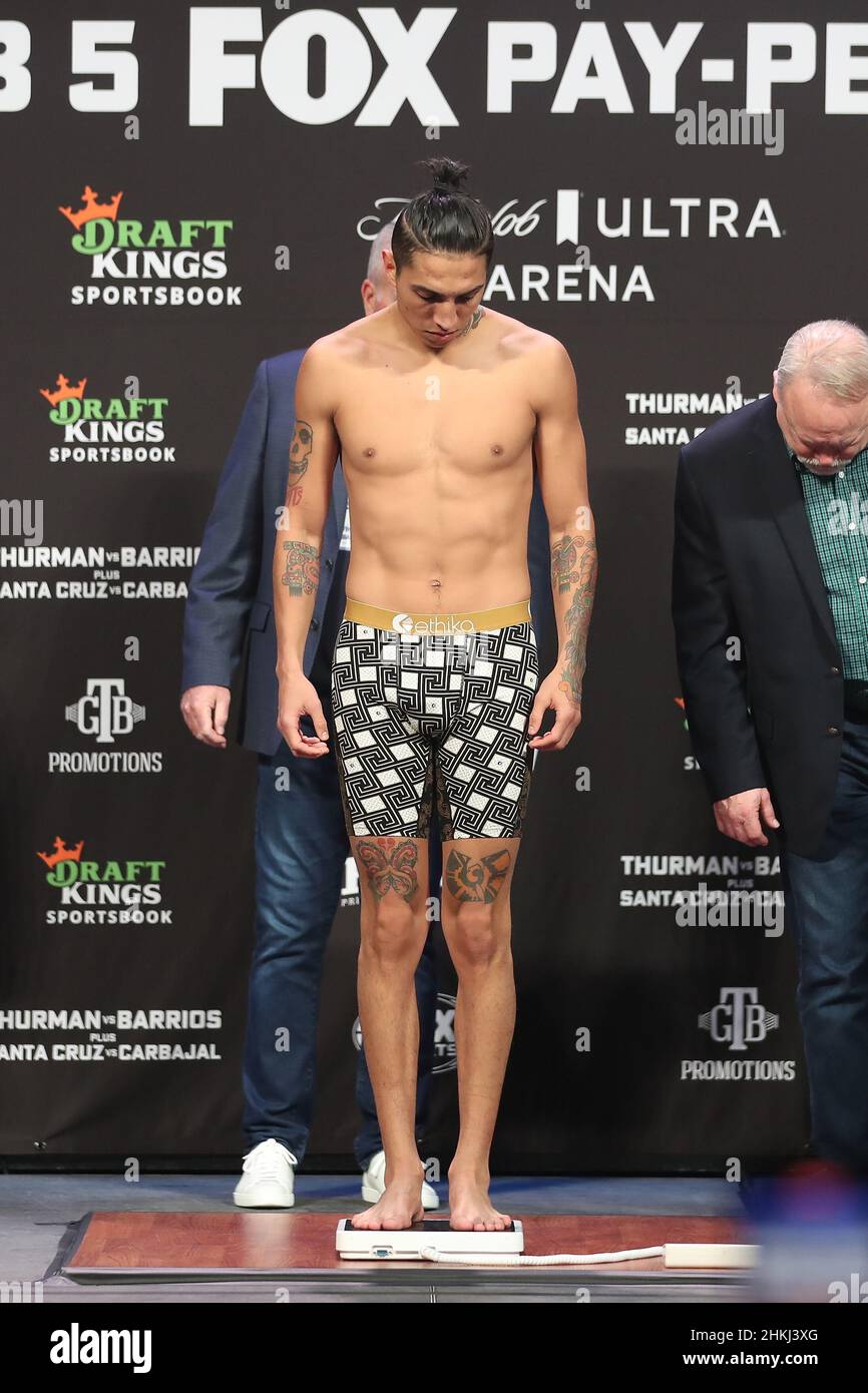 Las Vegas, USA. 04th Feb, 2022. LAS VEGAS, NV - FEBRUARY 4: Boxer Mario ...