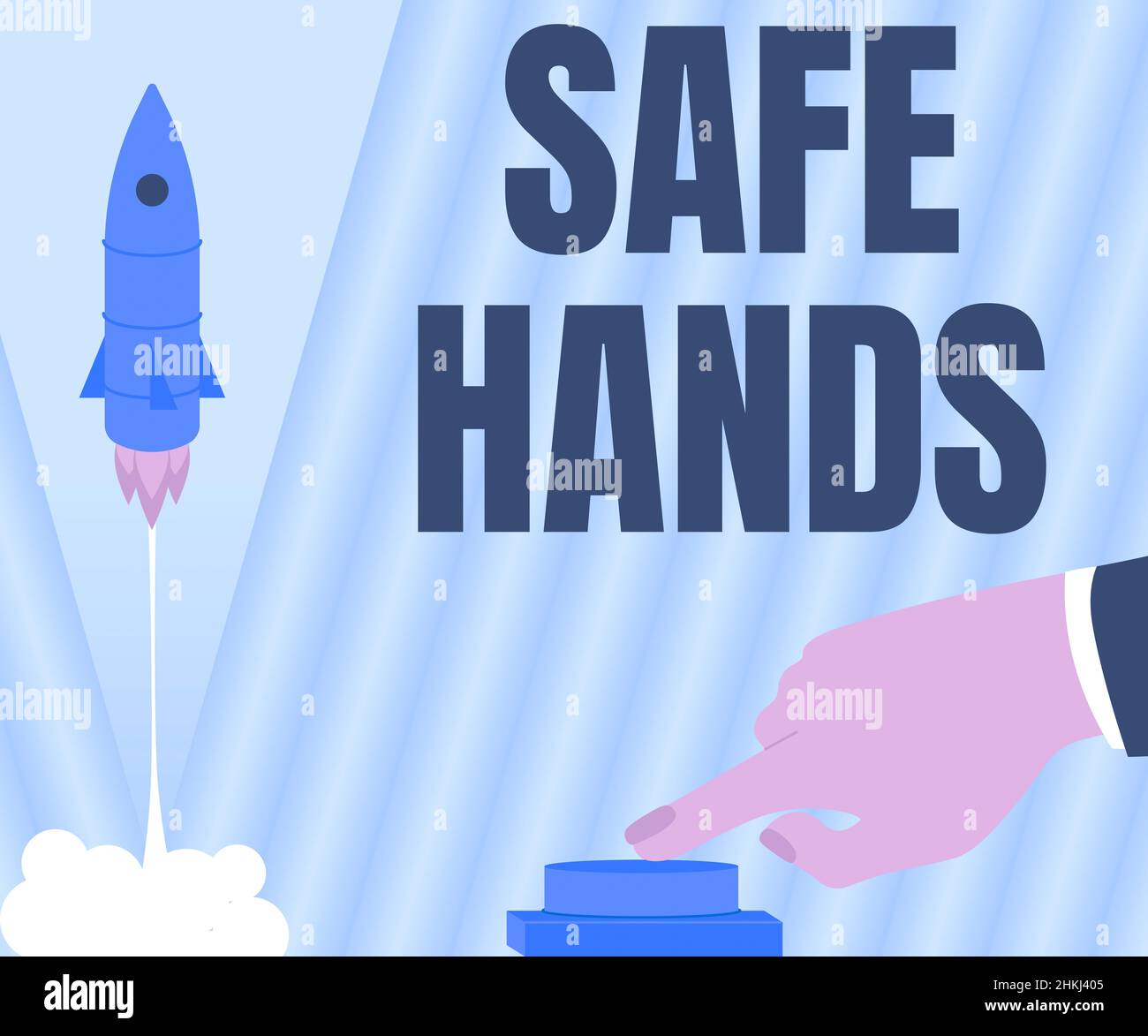 Conceptual caption Safe Hands. Business approach Ensuring the sterility ...