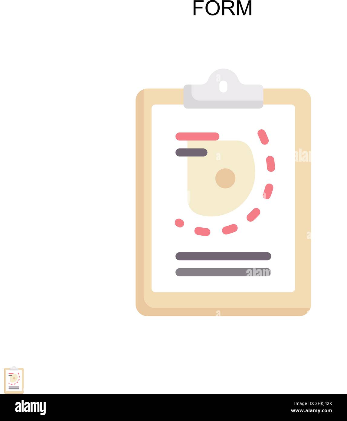 Form Simple vector icon. Illustration symbol design template for web ...