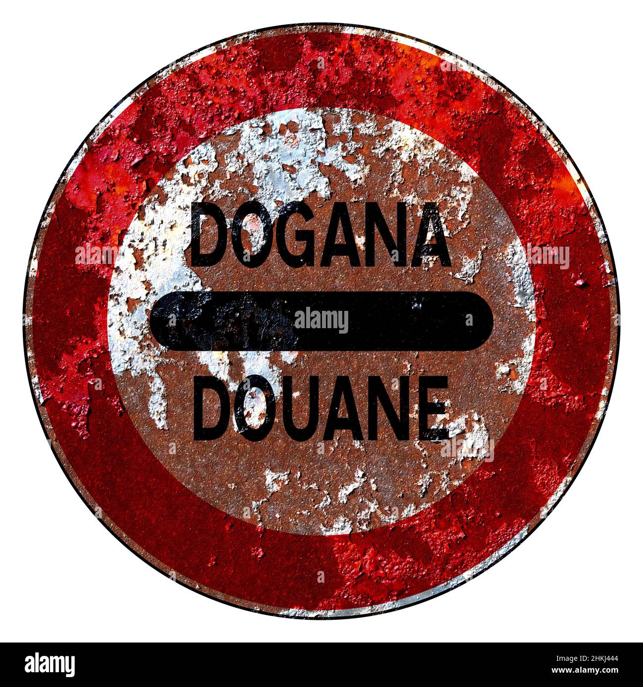 Sign douane Cut Out Stock Images & Pictures - Alamy