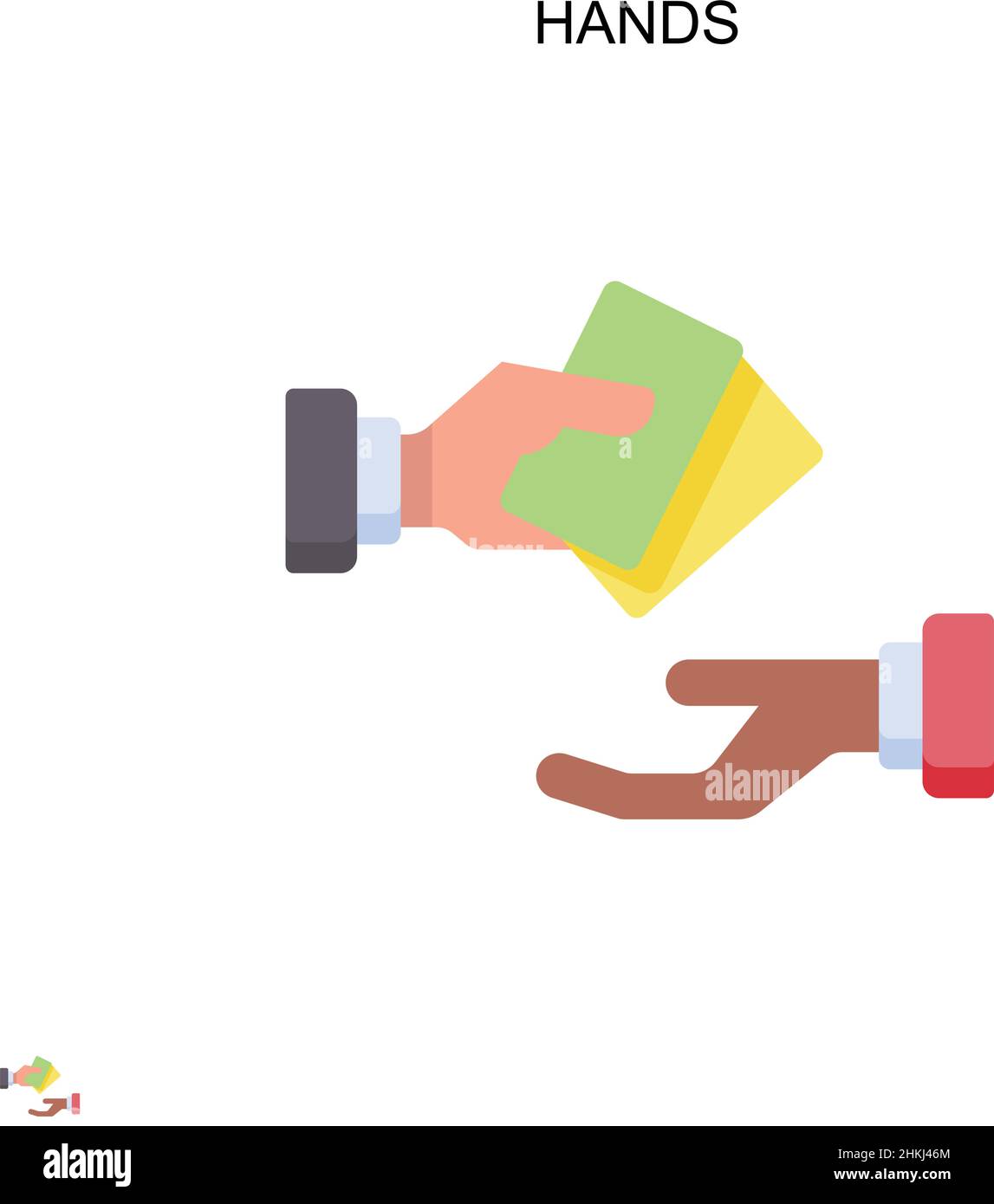 Hands Simple vector icon. Illustration symbol design template for web ...