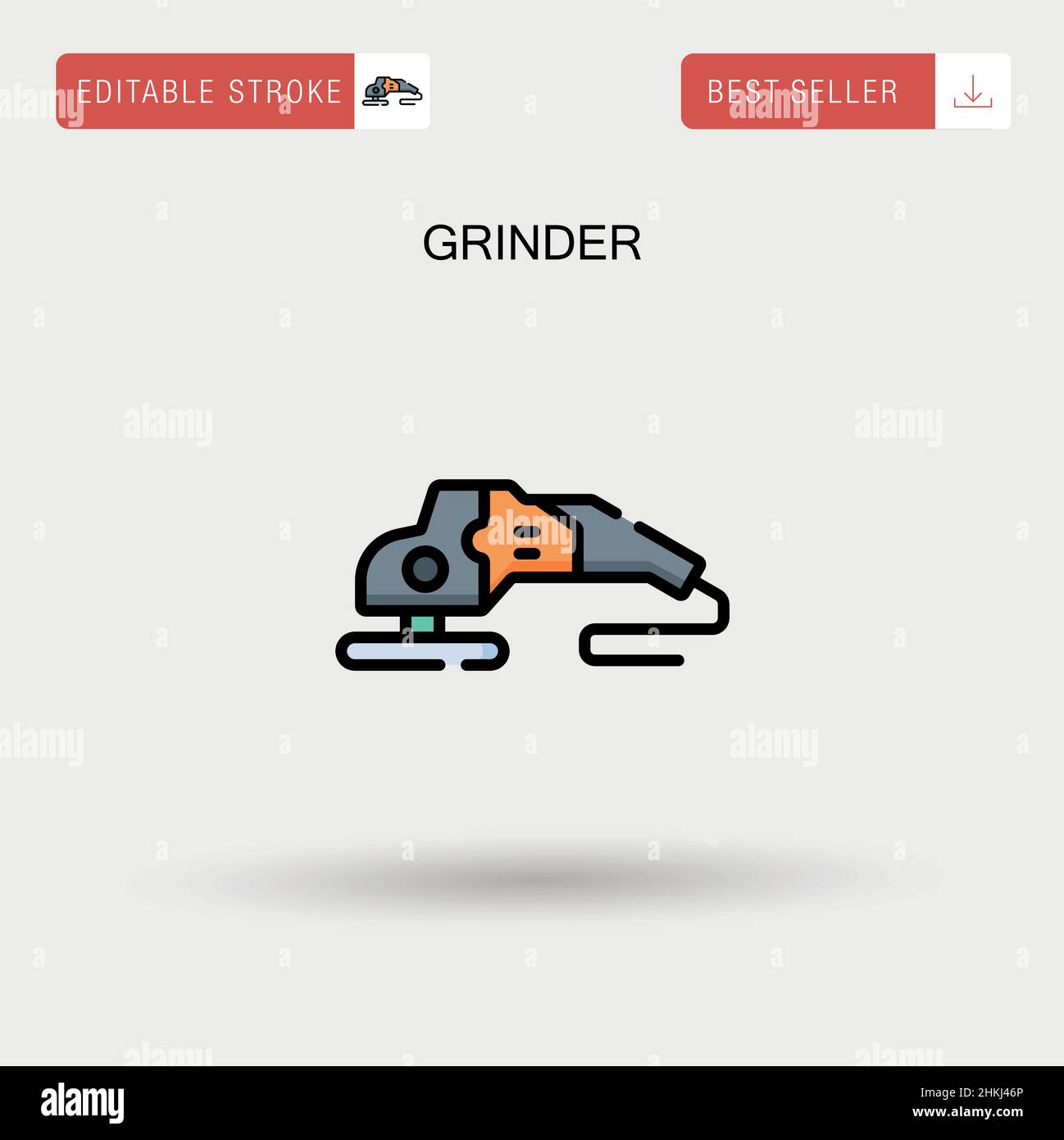 Disc grinder Stock Vector Images - Alamy