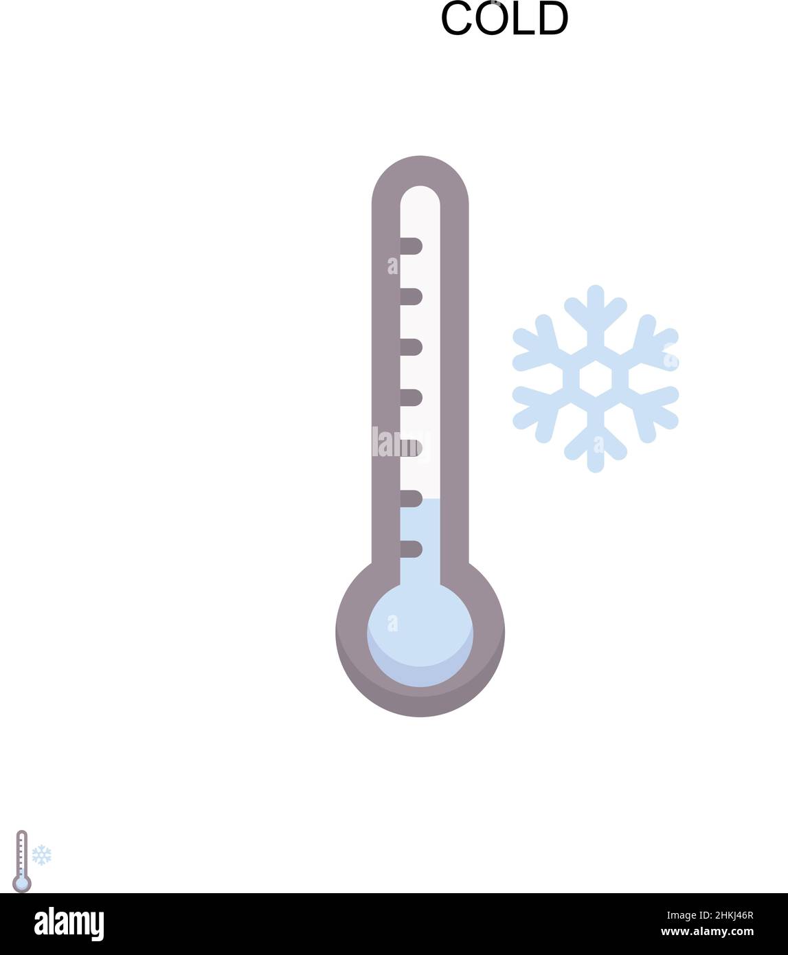Cold Simple vector icon. Illustration symbol design template for web ...