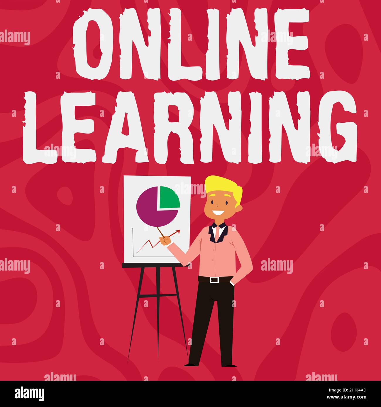 Sign displaying Online Learning. Business idea Larning with the ...
