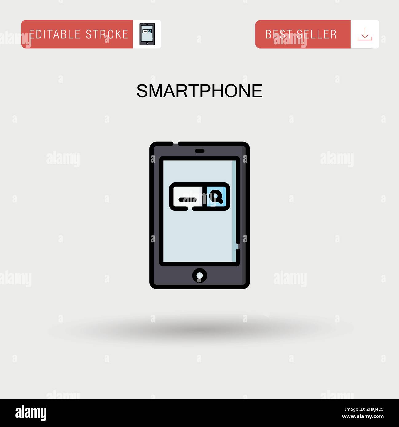 Smartphone Simple vector icon Stock Vector Image & Art - Alamy