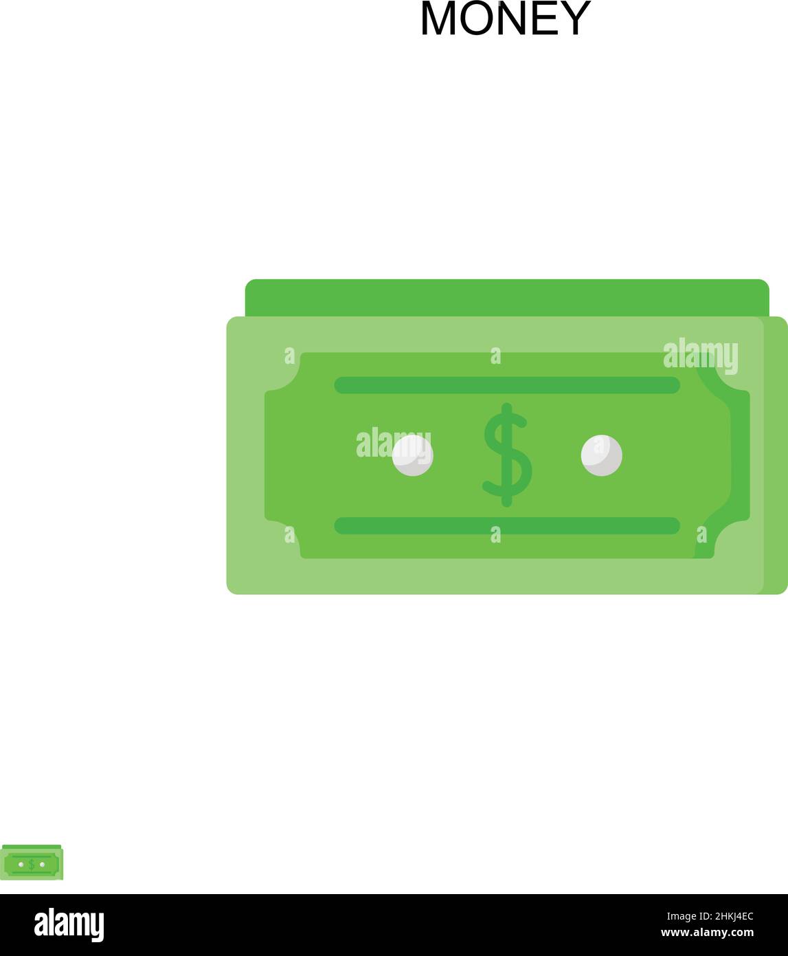 Money Simple vector icon. Illustration symbol design template for web ...