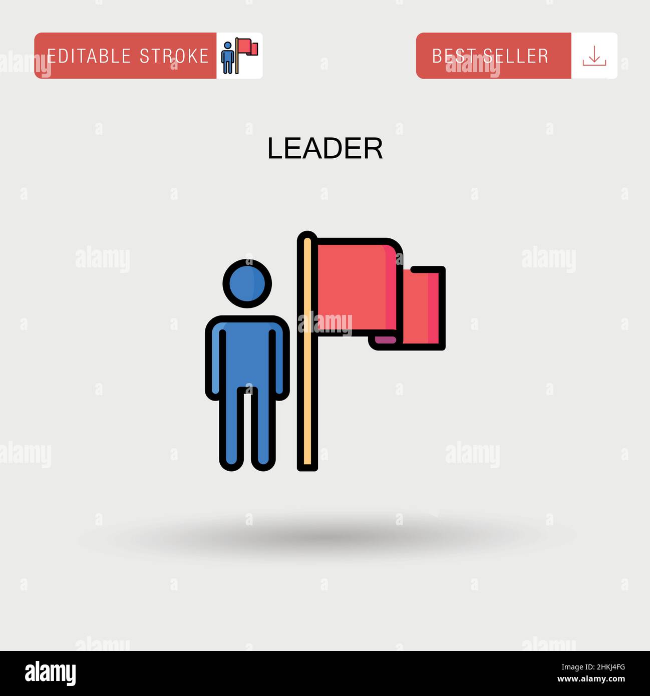 Leader Simple vector icon Stock Vector Image & Art - Alamy