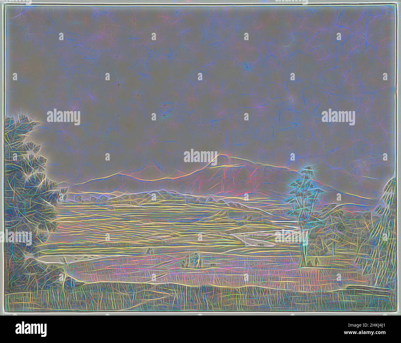 Inspired by Landscape in Java, Landscape near Buitenzorg with rice ...