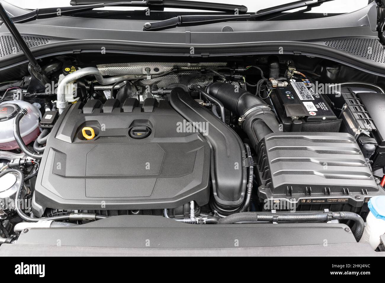 Hong Kong, China Aug 10, 2021 : Volkswagen TIGUAN 2022 Engine Aug 10 ...