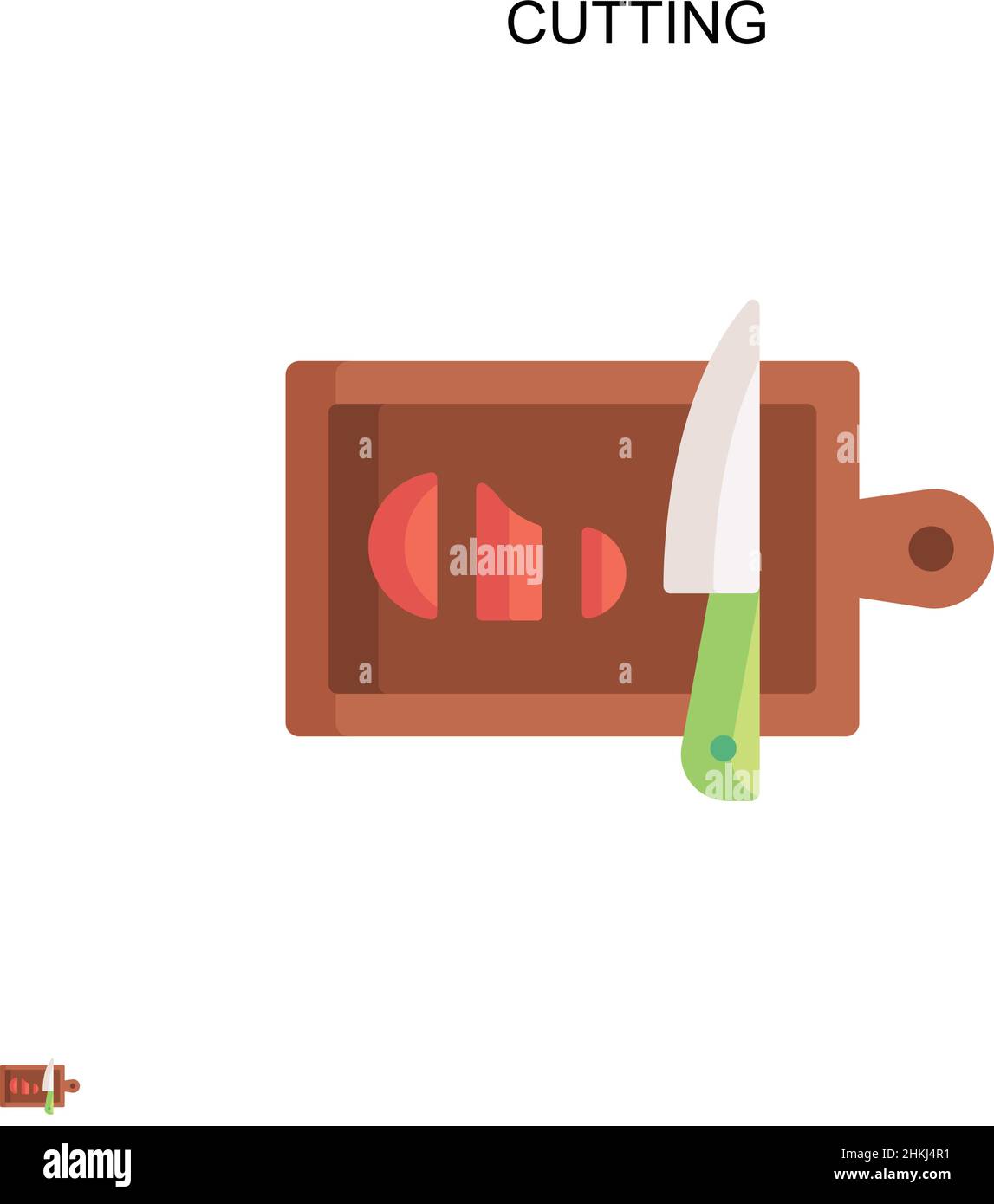 Cutting Simple vector icon. Illustration symbol design template for web ...