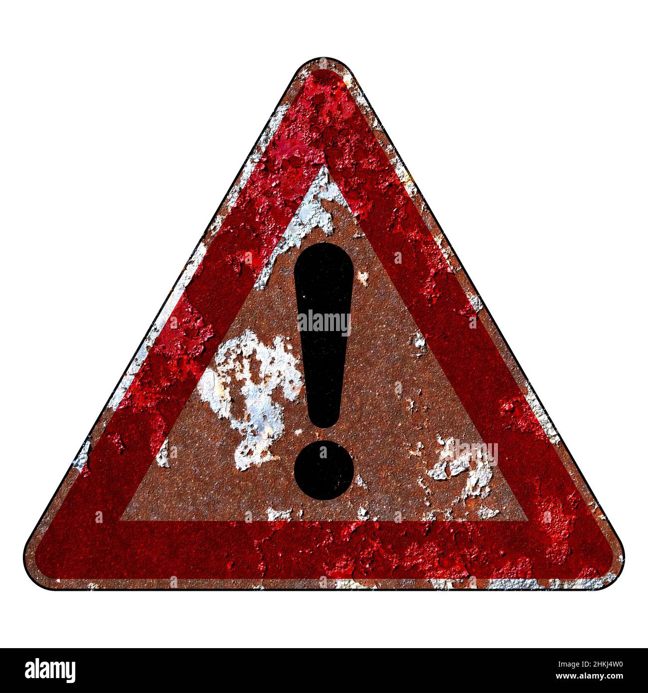 Grunge Warning Sign