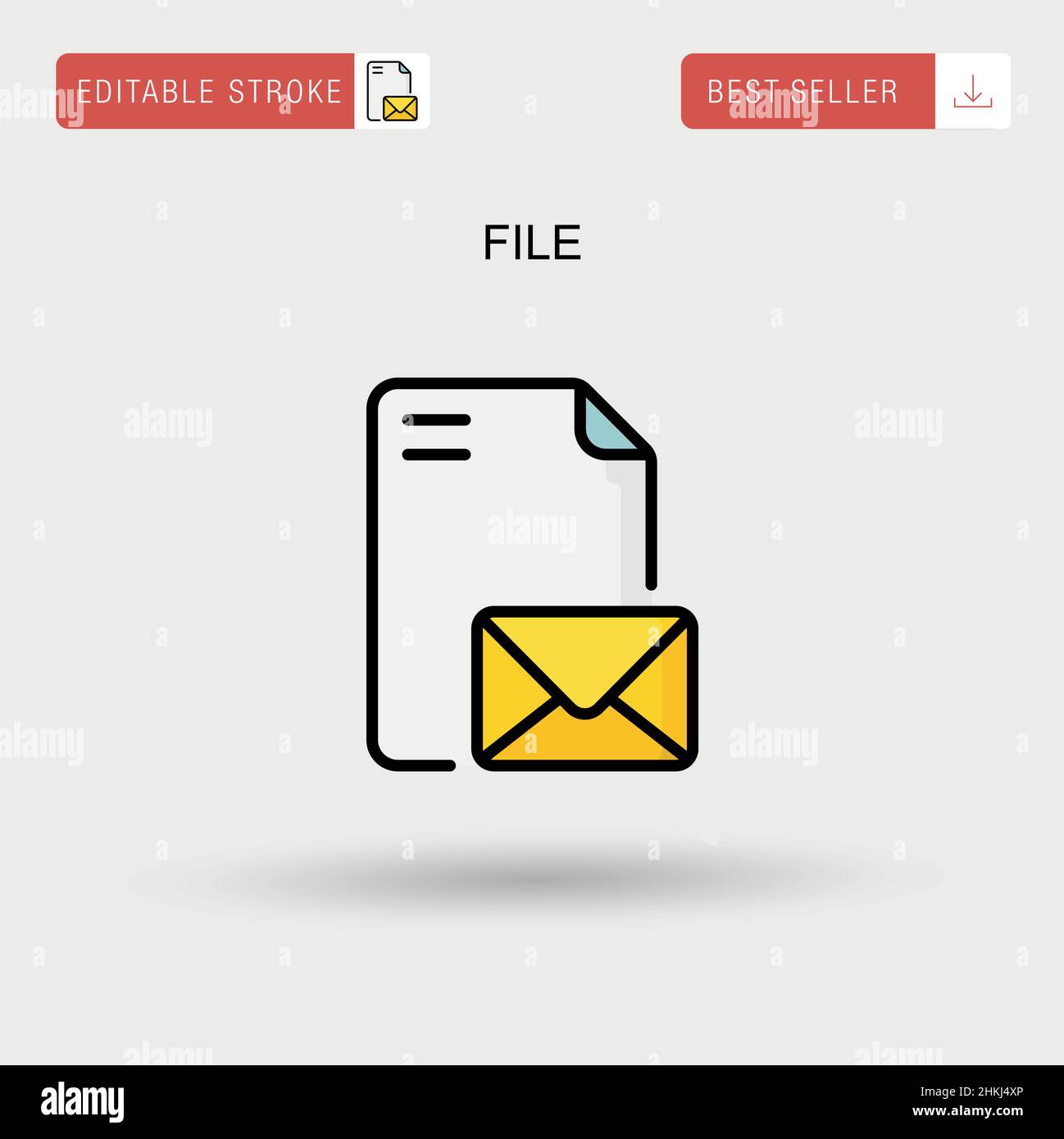 File Simple vector icon Stock Vector Image & Art - Alamy