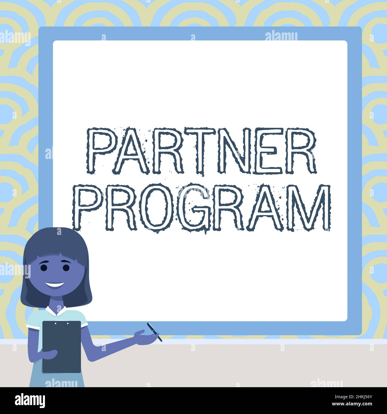 Conceptual display Partner Program. Business concept business strategy ...