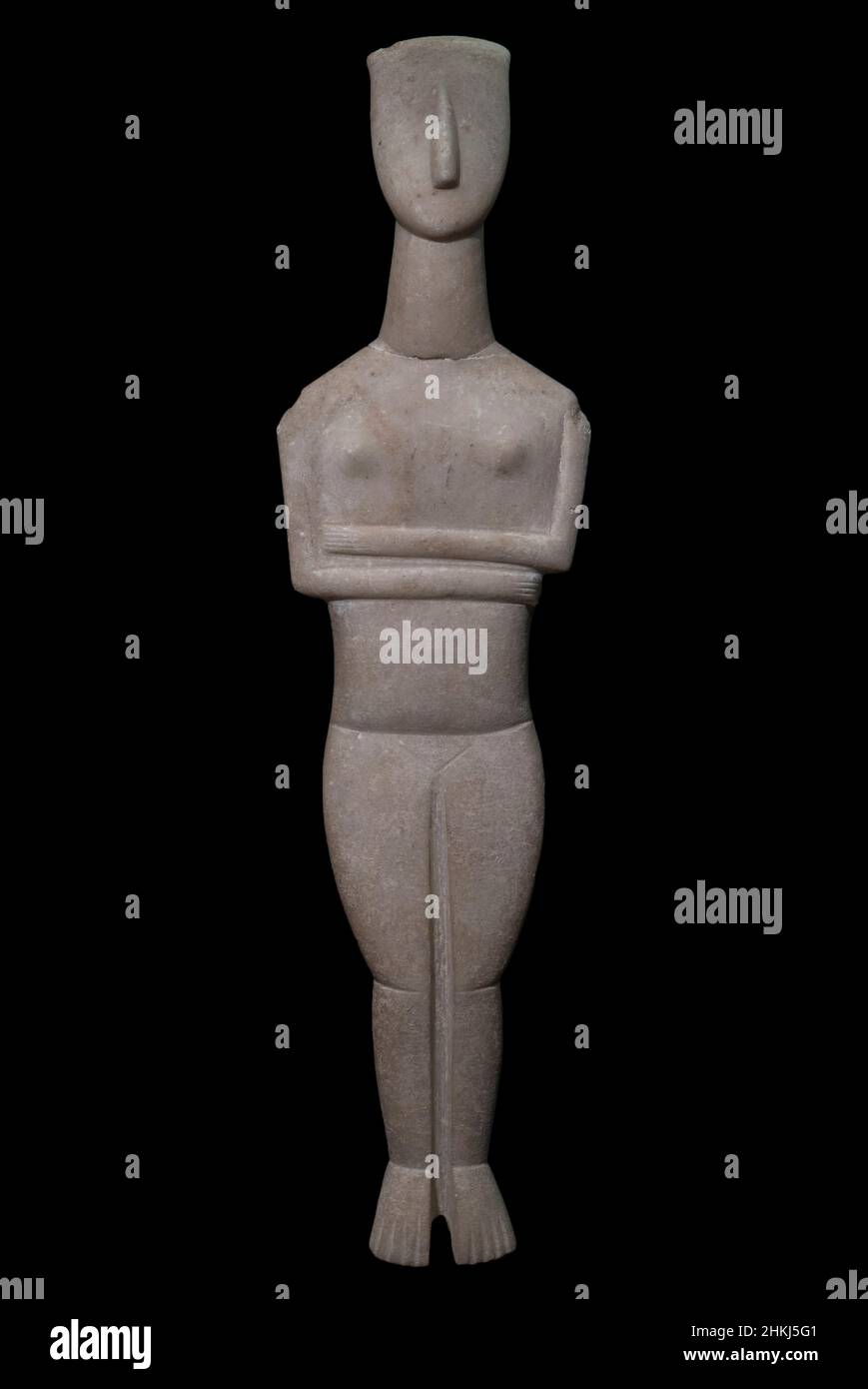 Early Cycladic marble figurine Stock Photo - Alamy