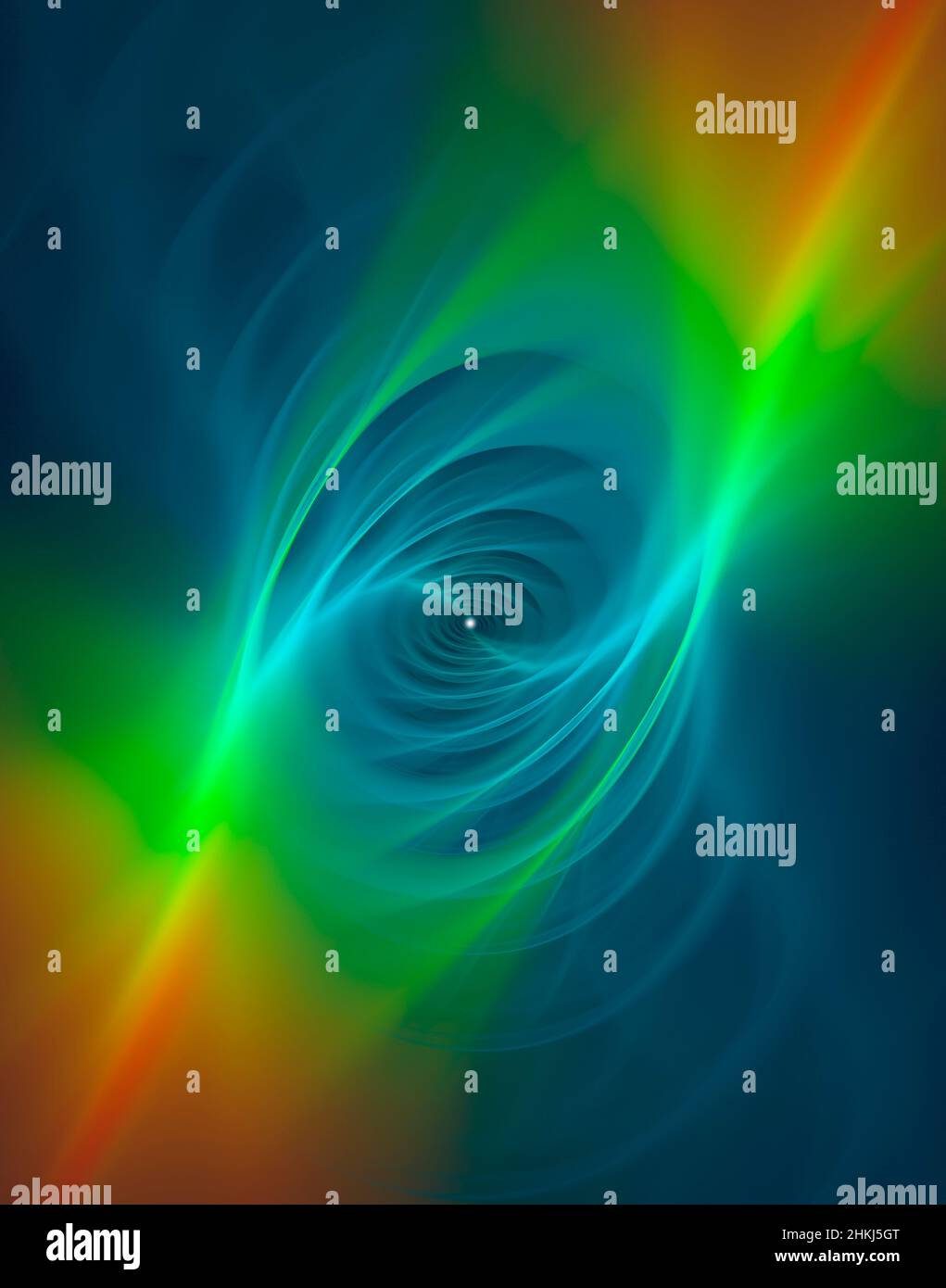 Gravity waves from merging neutron stars, illustration Stock Photo - Alamy