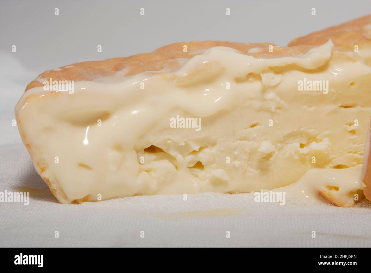 Australian Jensen's red washed rind cow's milk cheese Stock Photo - Alamy