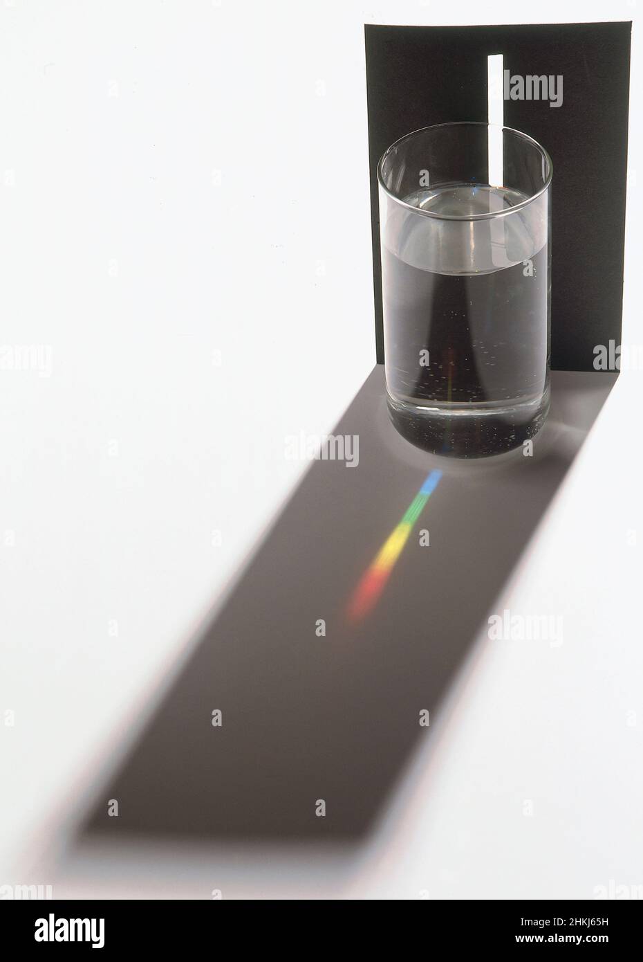 Light beam through glass of water Stock Photo - Alamy