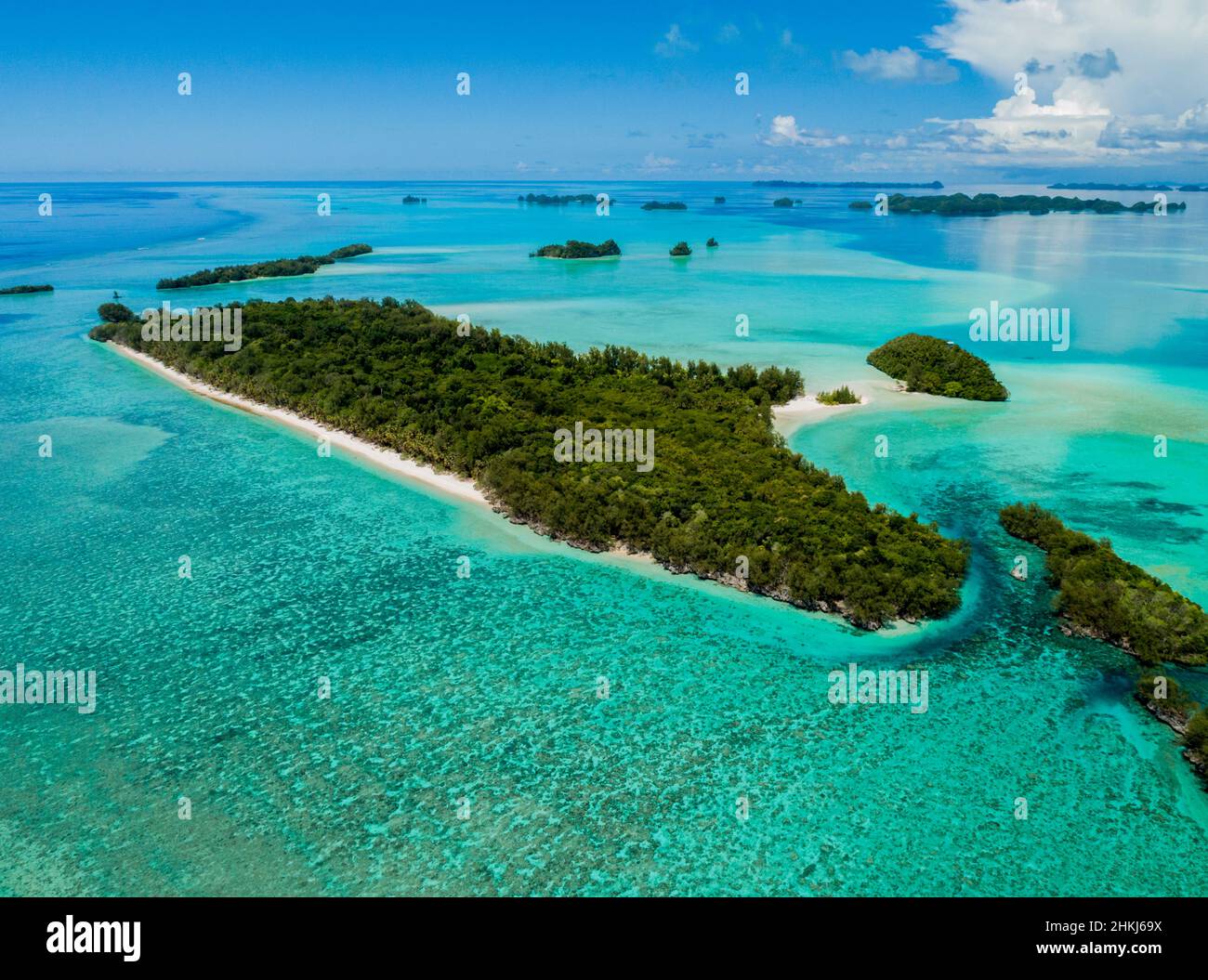 Rock Islands, Palau, aerial photograph Stock Photo - Alamy