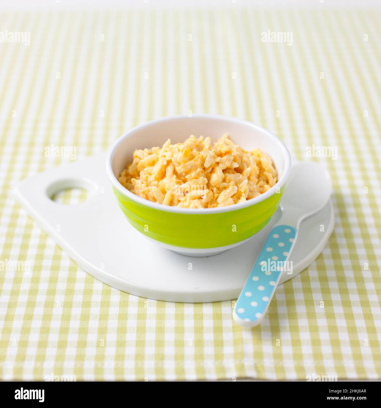 Orzo pasta with creamy butternut squash Stock Photo - Alamy
