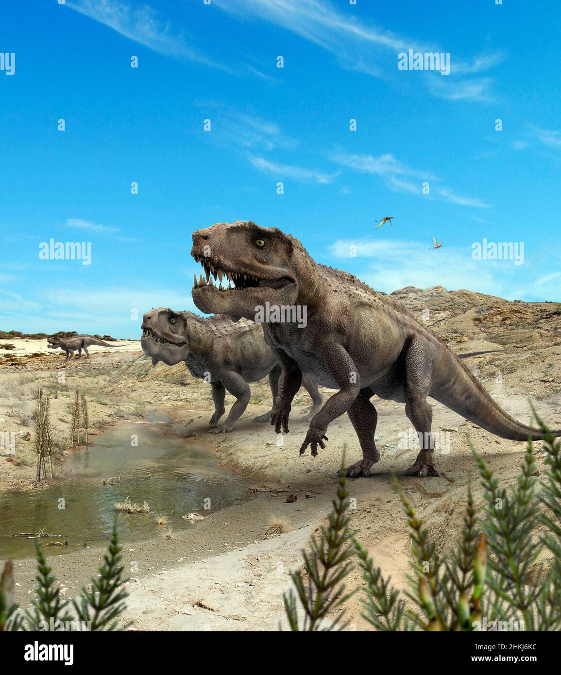Postosuchus archosaurs, illustration Stock Photo - Alamy