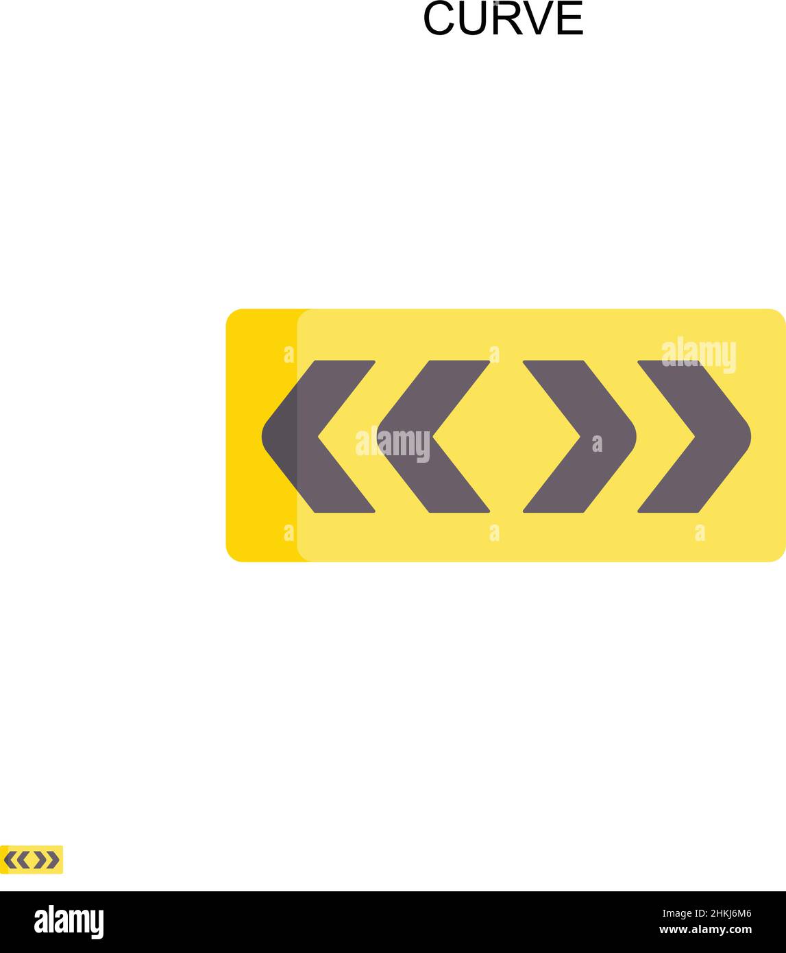 Curve Simple vector icon. Illustration symbol design template for web ...