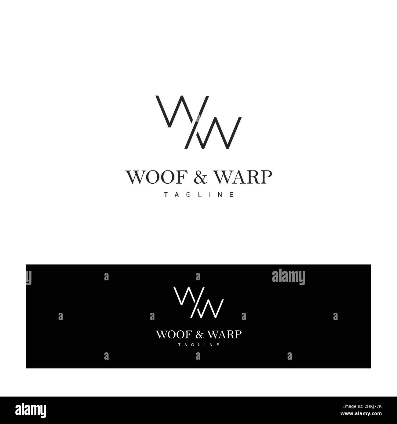 Modern and luxurious WW letter initial logo design Stock Vector Image ...