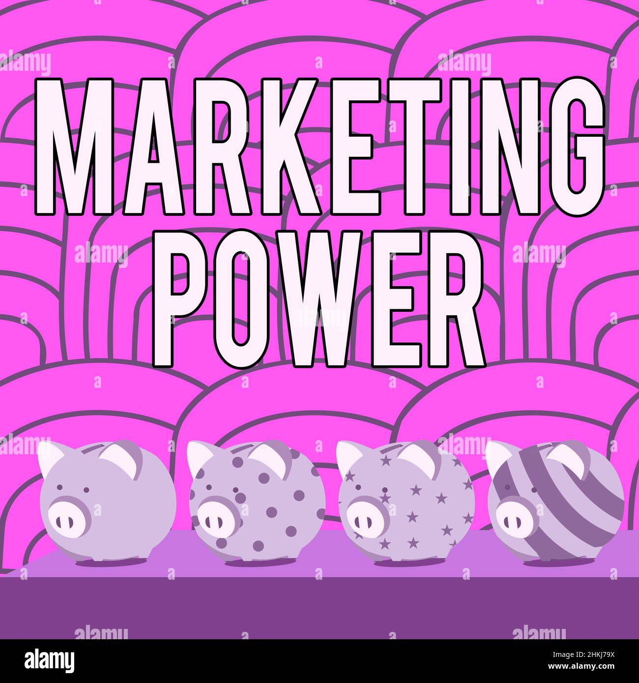 Handwriting text Marketing Power. Business idea ability of a firm to ...