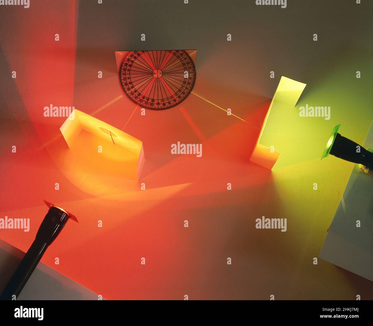 Mirror reflecting torchlight Stock Photo - Alamy